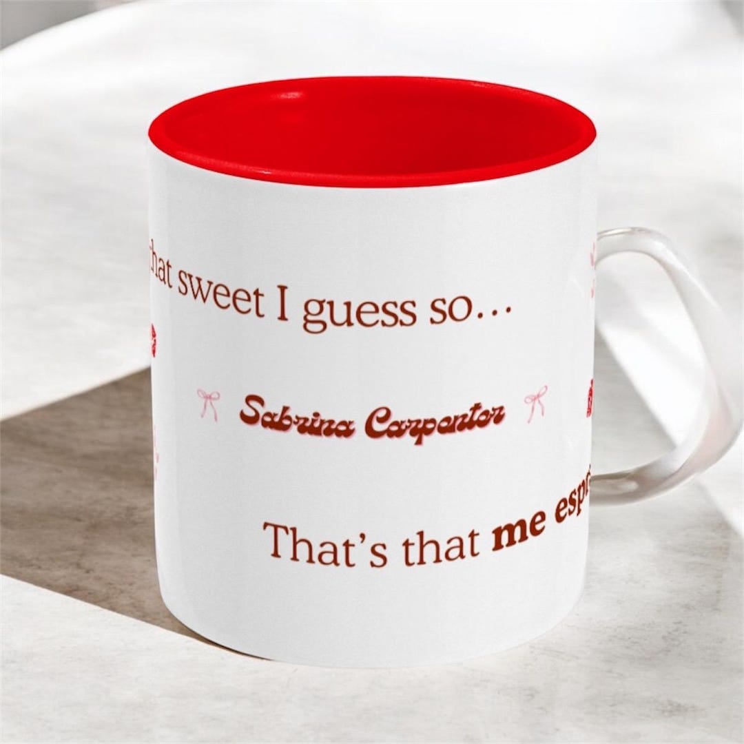 Sabrina Carpenter Mug Me Espresso - Etsy