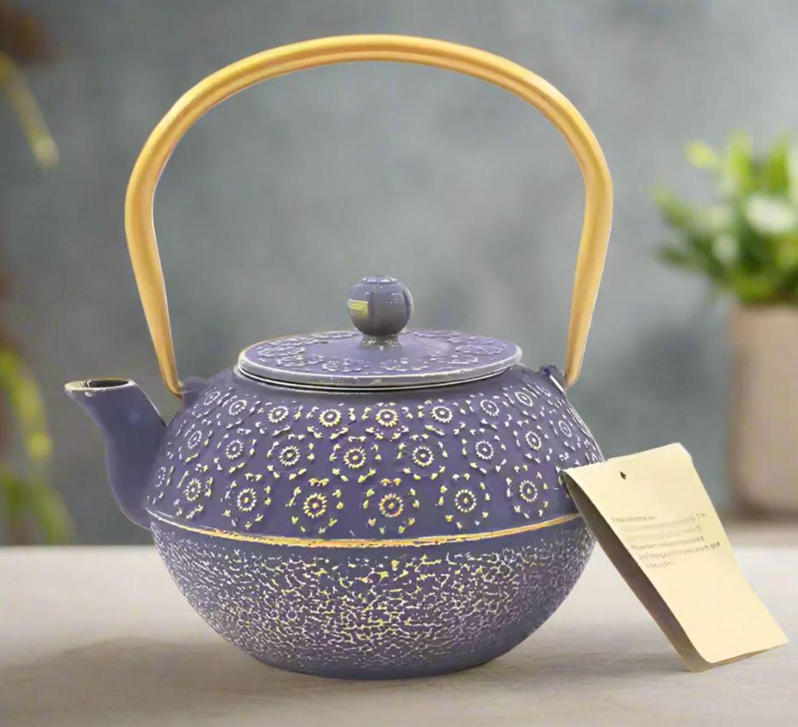 Beautiful Japanese Style Cast Iron Teapot 1L Capacity With Tea Strainer ...