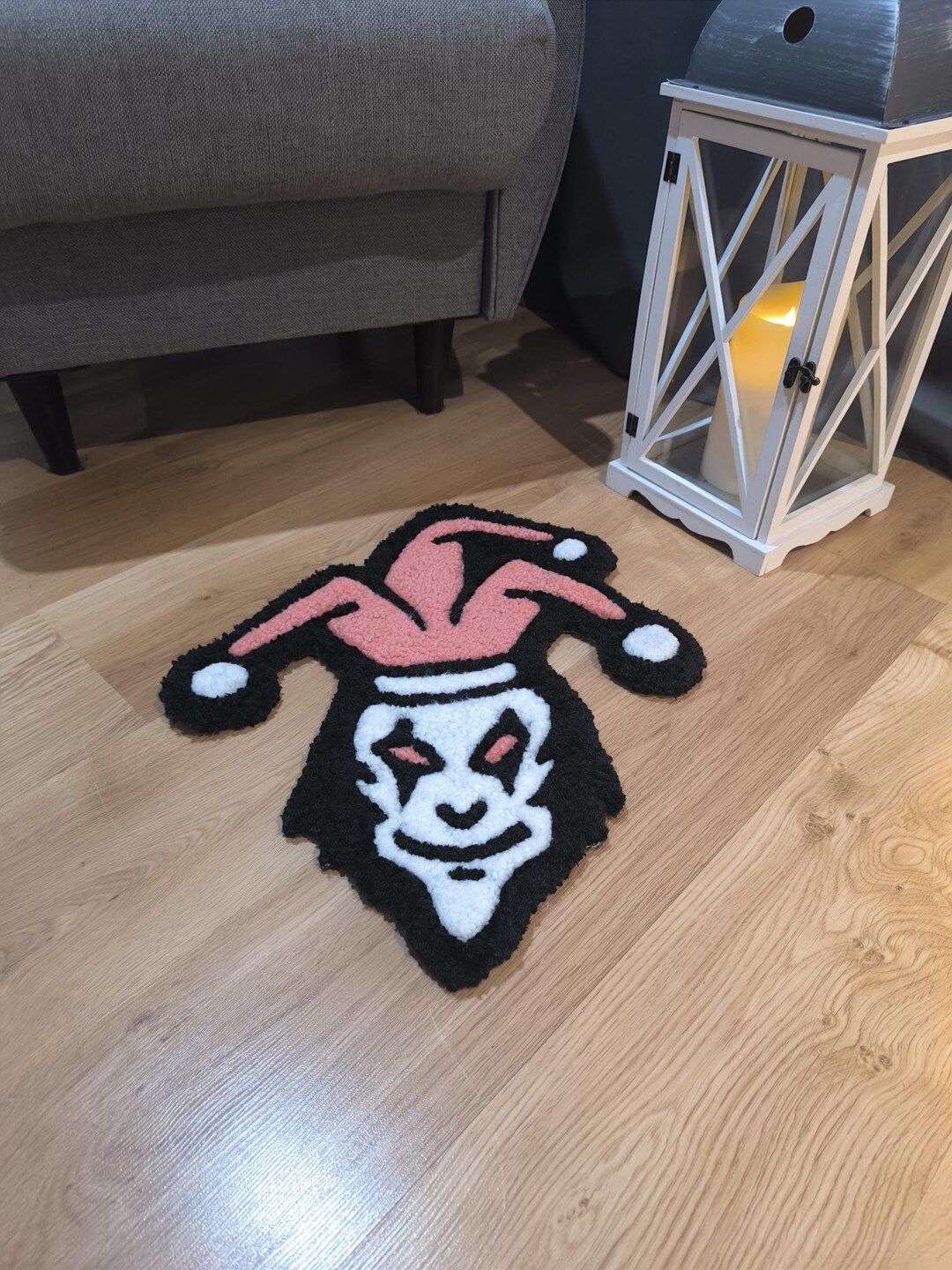 Gothic Clown Rug, Horror Character Rug, Clown Halloween Decoration ...