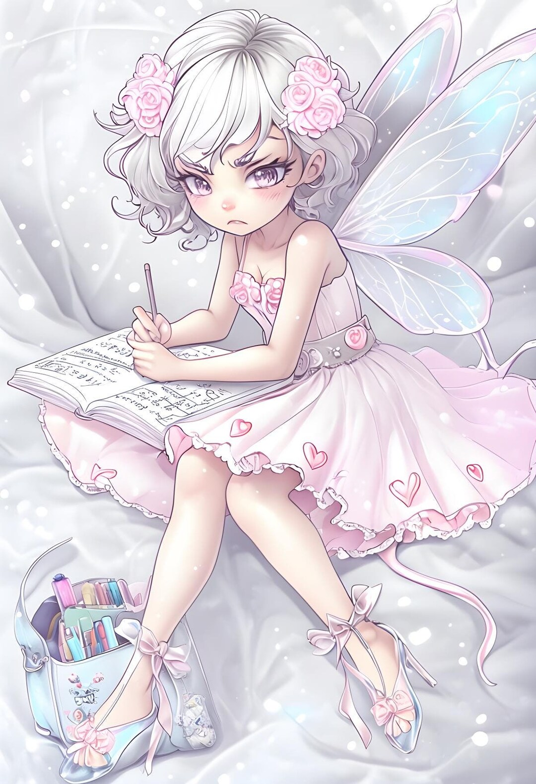 Fairy Printable Image, Homework Fairy, Poster, Wall Art , Paper Craft ...