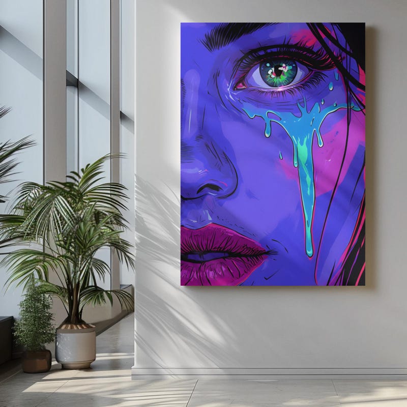 Crying Comic Girl - Etsy