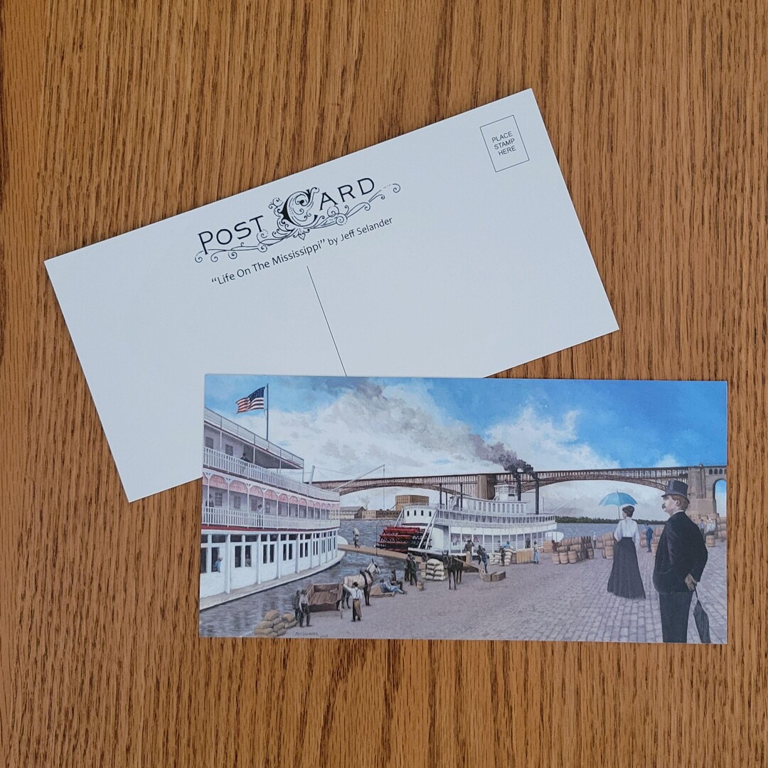 Mark Twain Post Card by Jeff Selander - Etsy