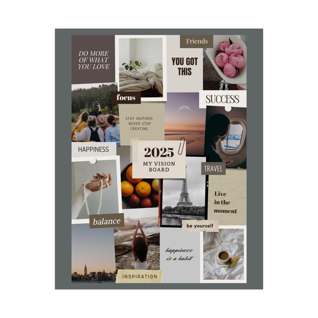 2025 Vision Board, Dorm Decor - Etsy