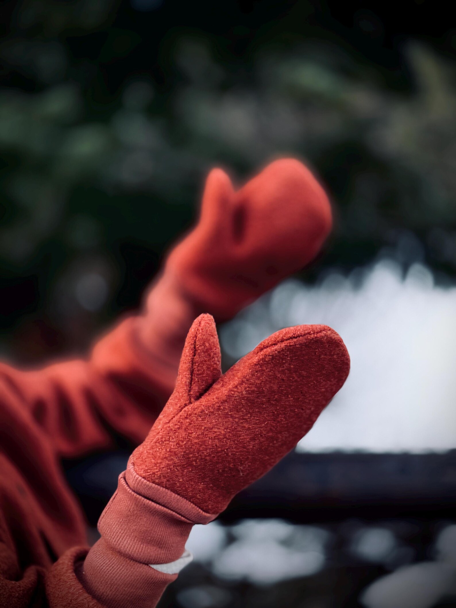 Boiled Wool Mittens, Lined With Sherpa, Water Repellent, Any Size - Etsy
