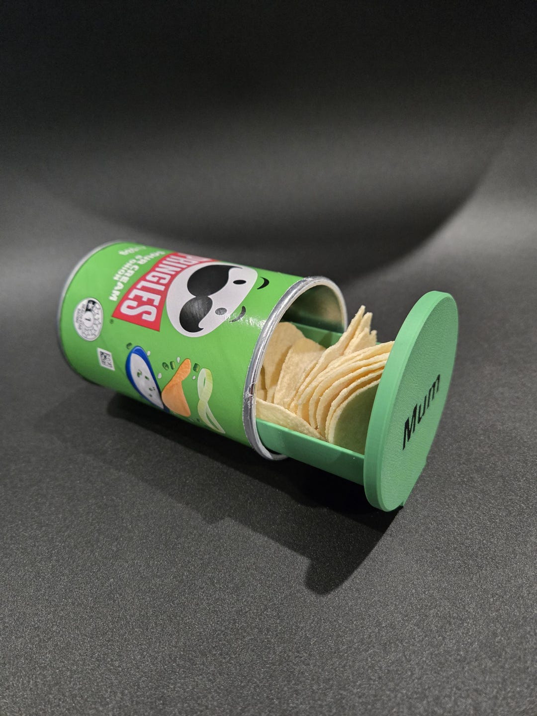 Custom Small Pringles Can Lid With Built-in Snack Tray | 3D Printed ...