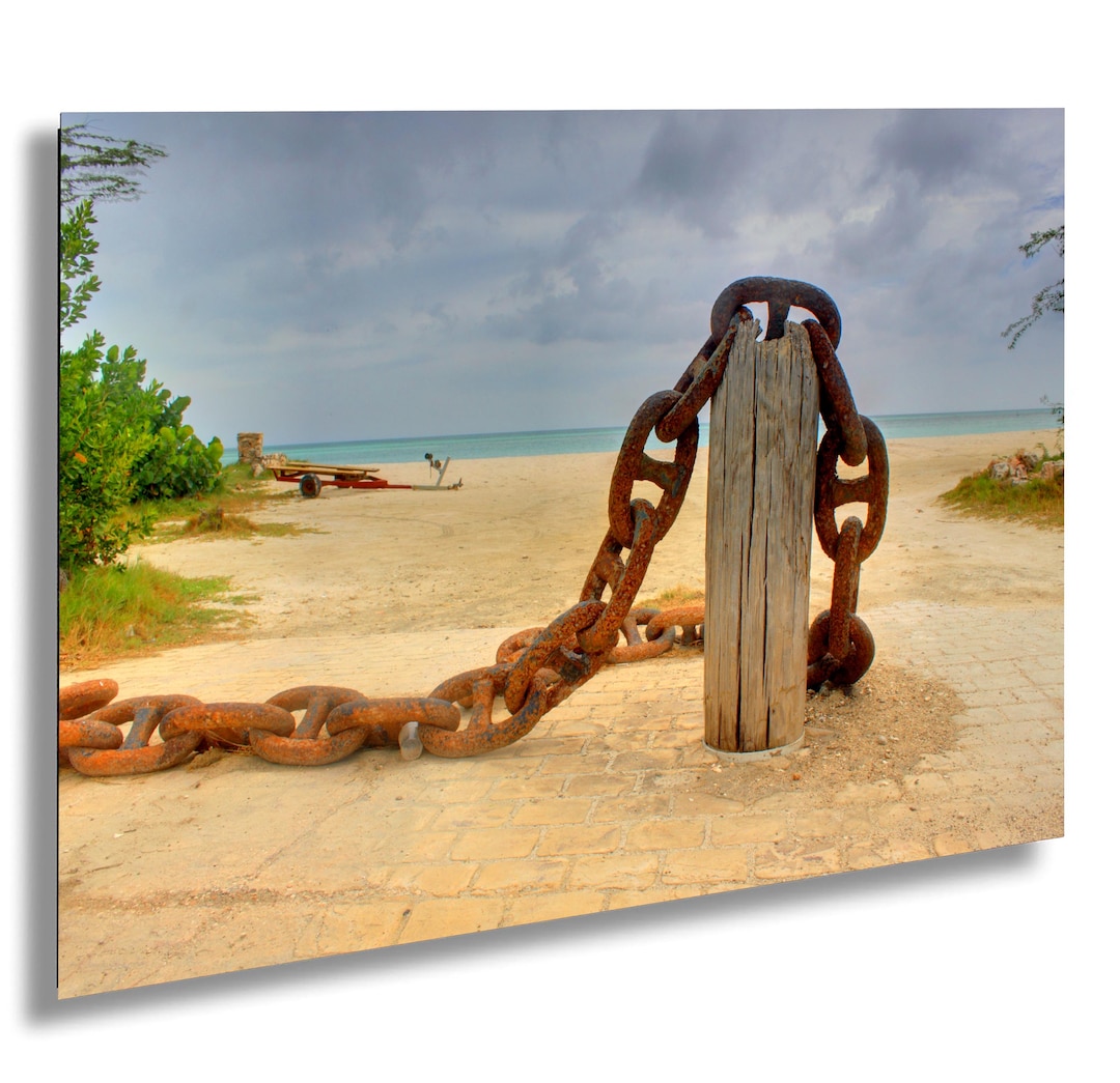 Aruba Ship Chain Anchor, Aruba Beach Photo, Tropical, Beach, Chain ...