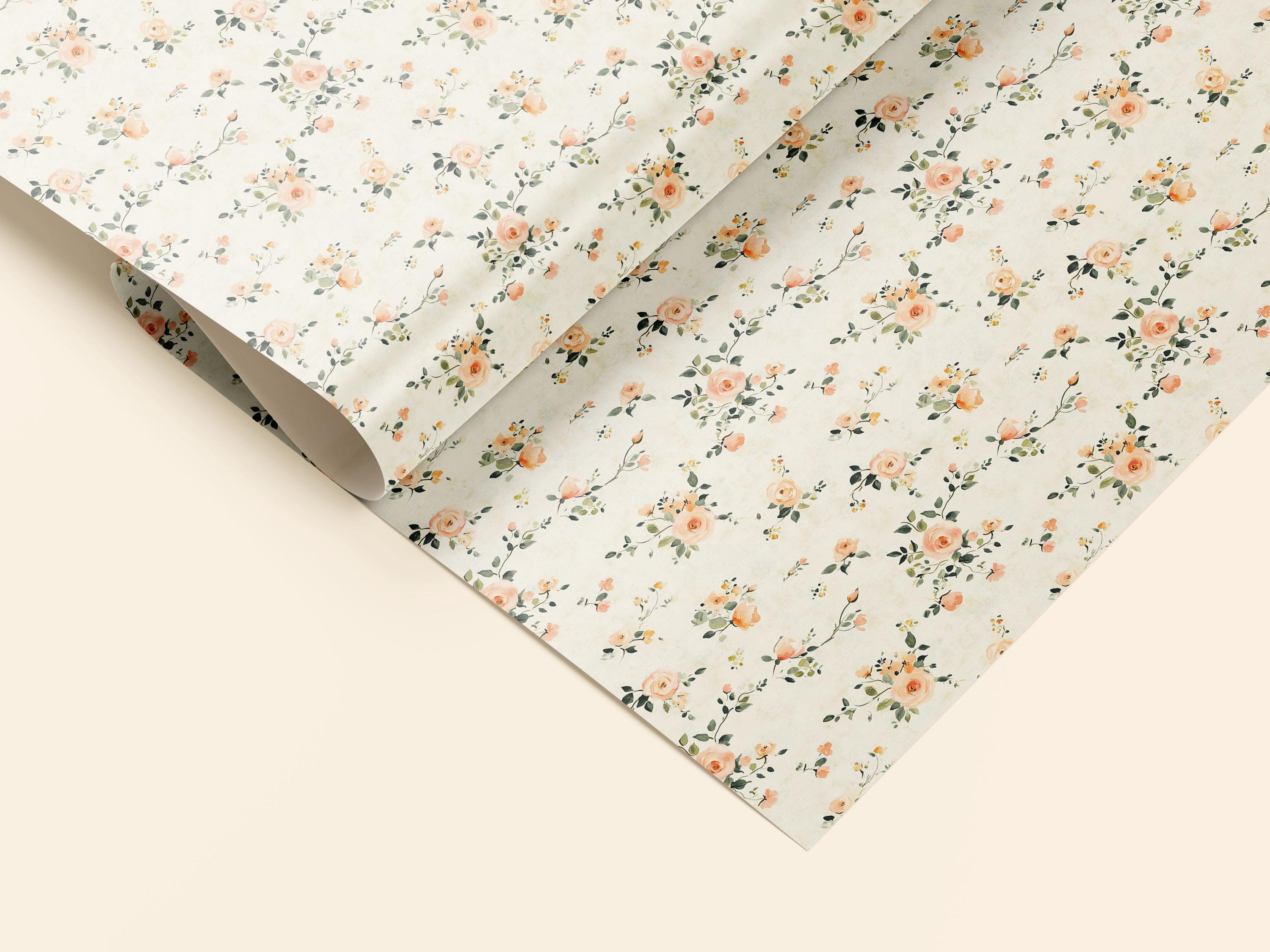 Watercolor Pastel Floral Digital Paper, Soft Flower Seamless Pattern ...