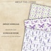 Lavender Digital Paper, Purple Floral Background for Scrapbooking ...
