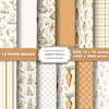 12 Easter Seamless Digital Papers, Spring Easter Bunny Background ...