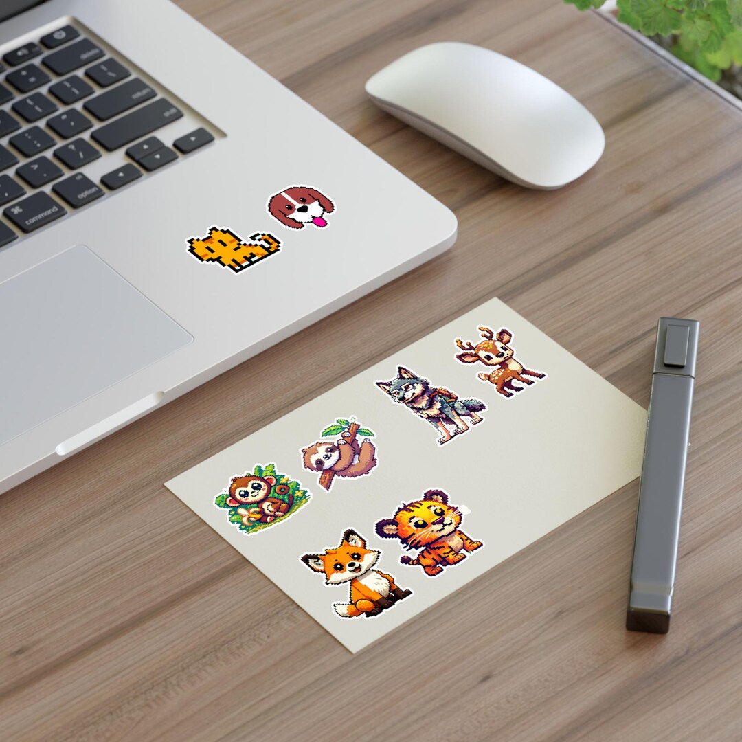 Animal Sticker Set Fun Animal Stickers for Kids Animal Sticker Sheet ...