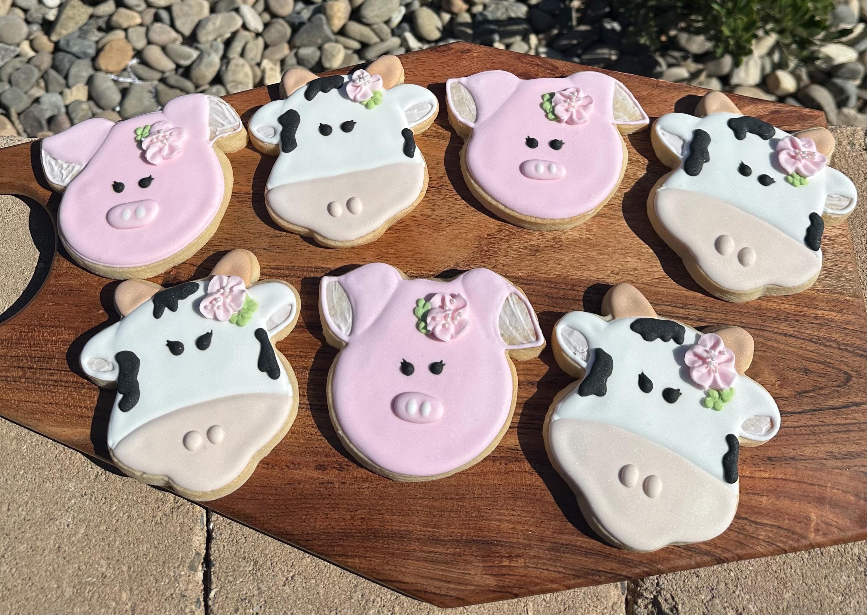 Farm Animals/highland Cow Sugar Cookies - Etsy