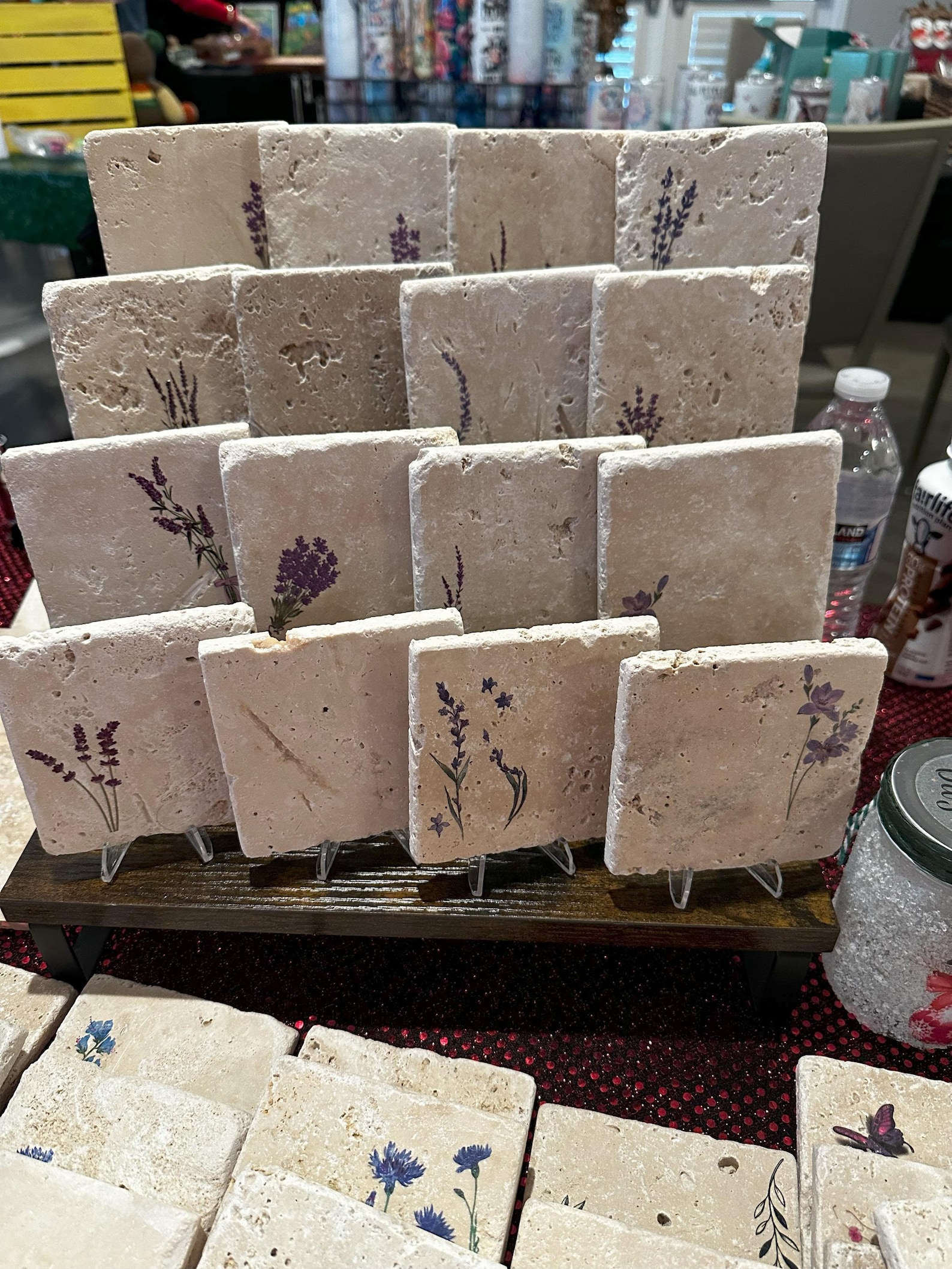Stone Coaster Sets - 4/set Assorted Designs. 4x4 Squares - Etsy