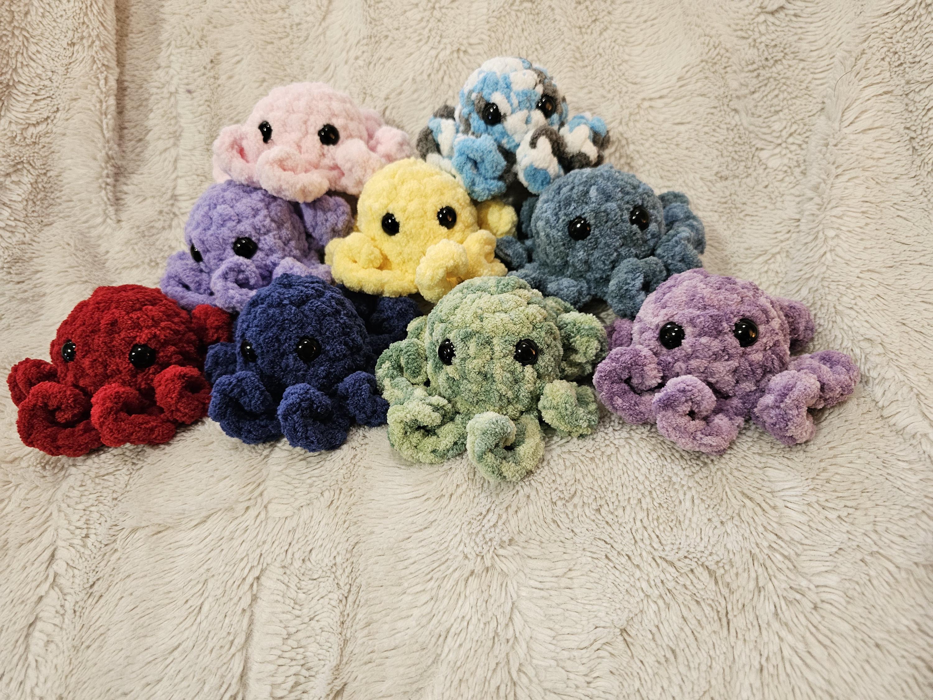 Mini Octopus Stuffed Animal - Baby Pink - Etsy