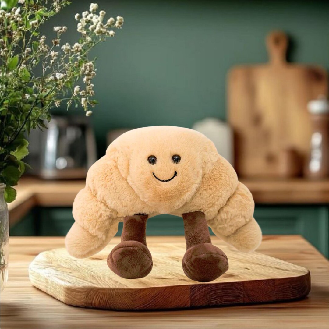 Small Cartoon Bread Plush Toy Pretzel, Croissant, Toast Stuffed Doll ...
