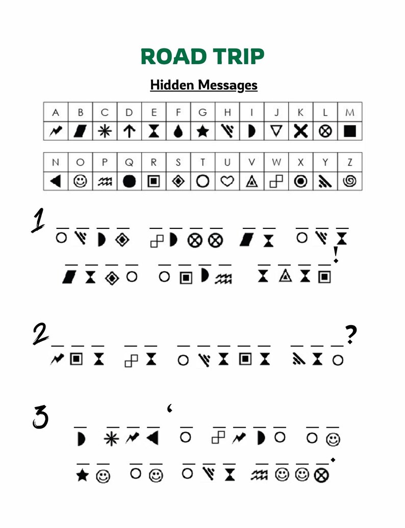 Road Trip Activity Pack (5 Activities) - Etsy