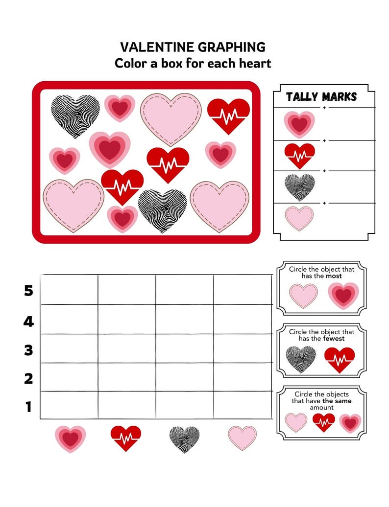 Valentine's Day Printable Activities for Kids 5-10 Years Old - Etsy