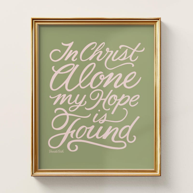In Christ Alone - Etsy