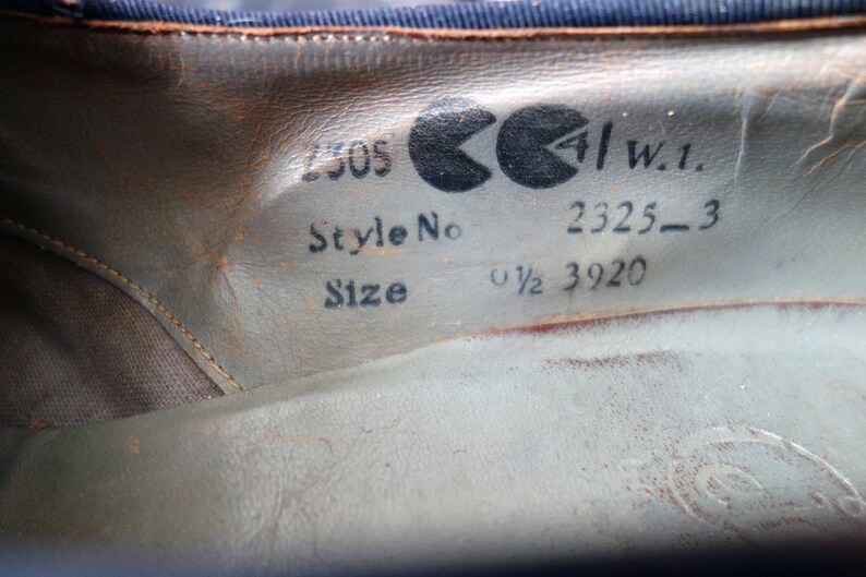 Vintage 40s CC41 Utility Marked Blue Suede Shoes Wood Sole - Etsy
