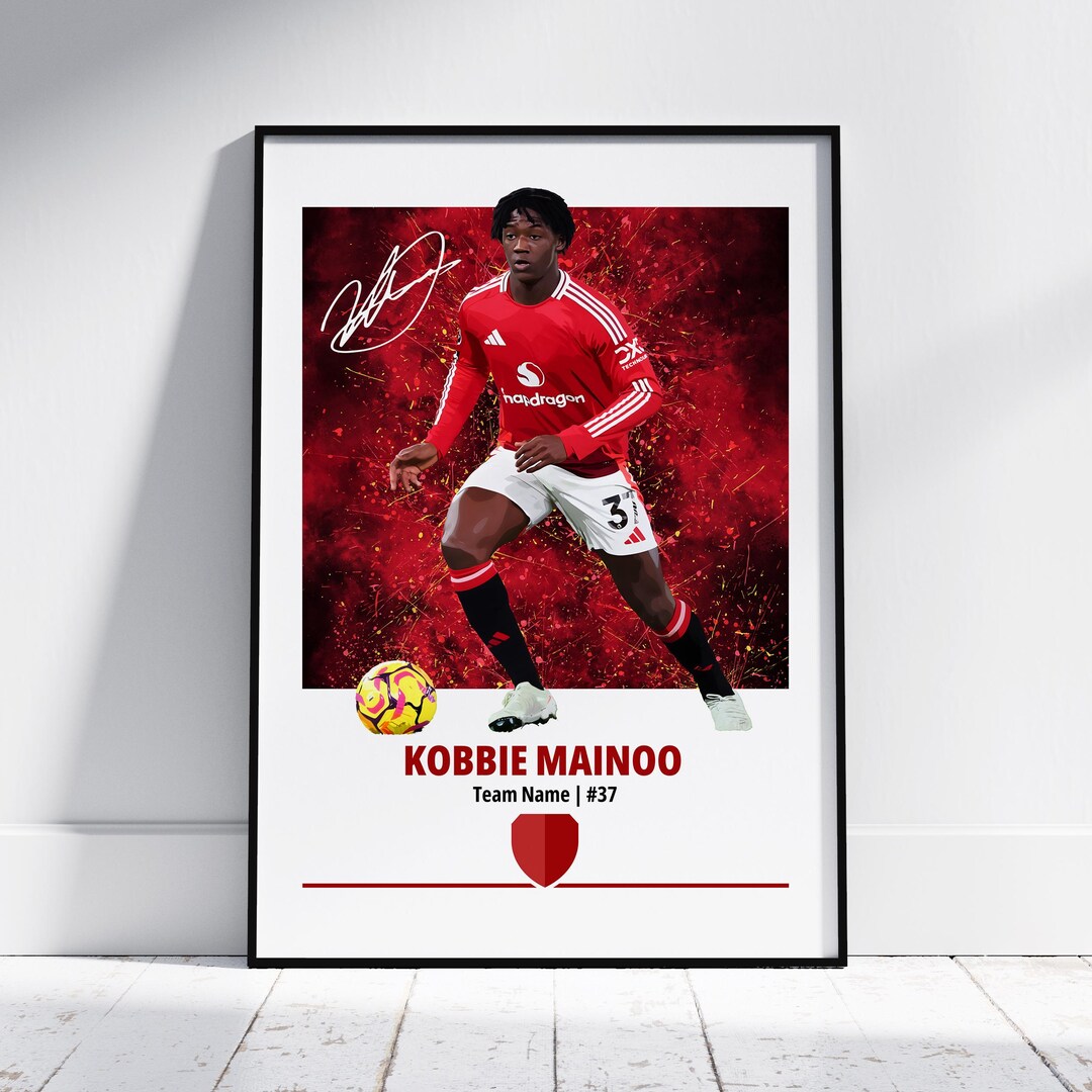Kobbie Mainoo Poster: Football Posters, Football Prints - Etsy