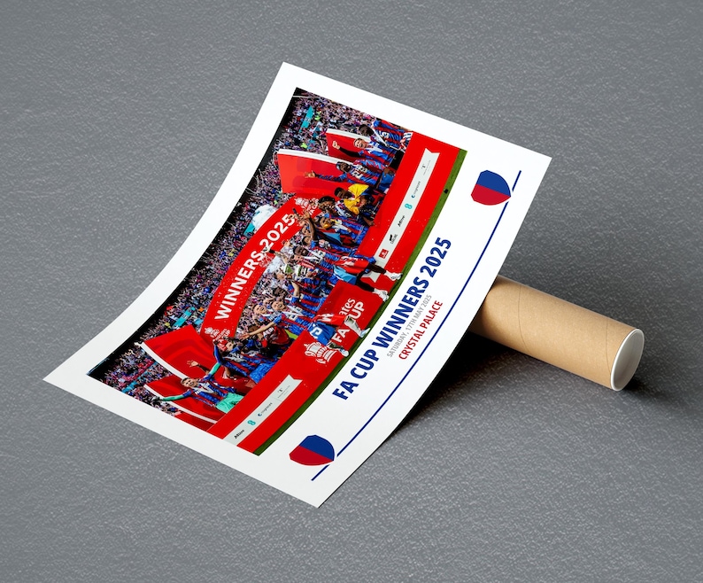FA Cup Winners 2025 Poster: Football Posters, Football Prints - Etsy