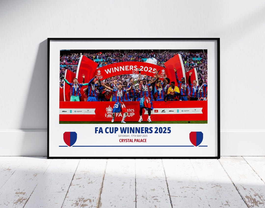 FA Cup Winners 2025 Poster: Football Posters, Football Prints - Etsy