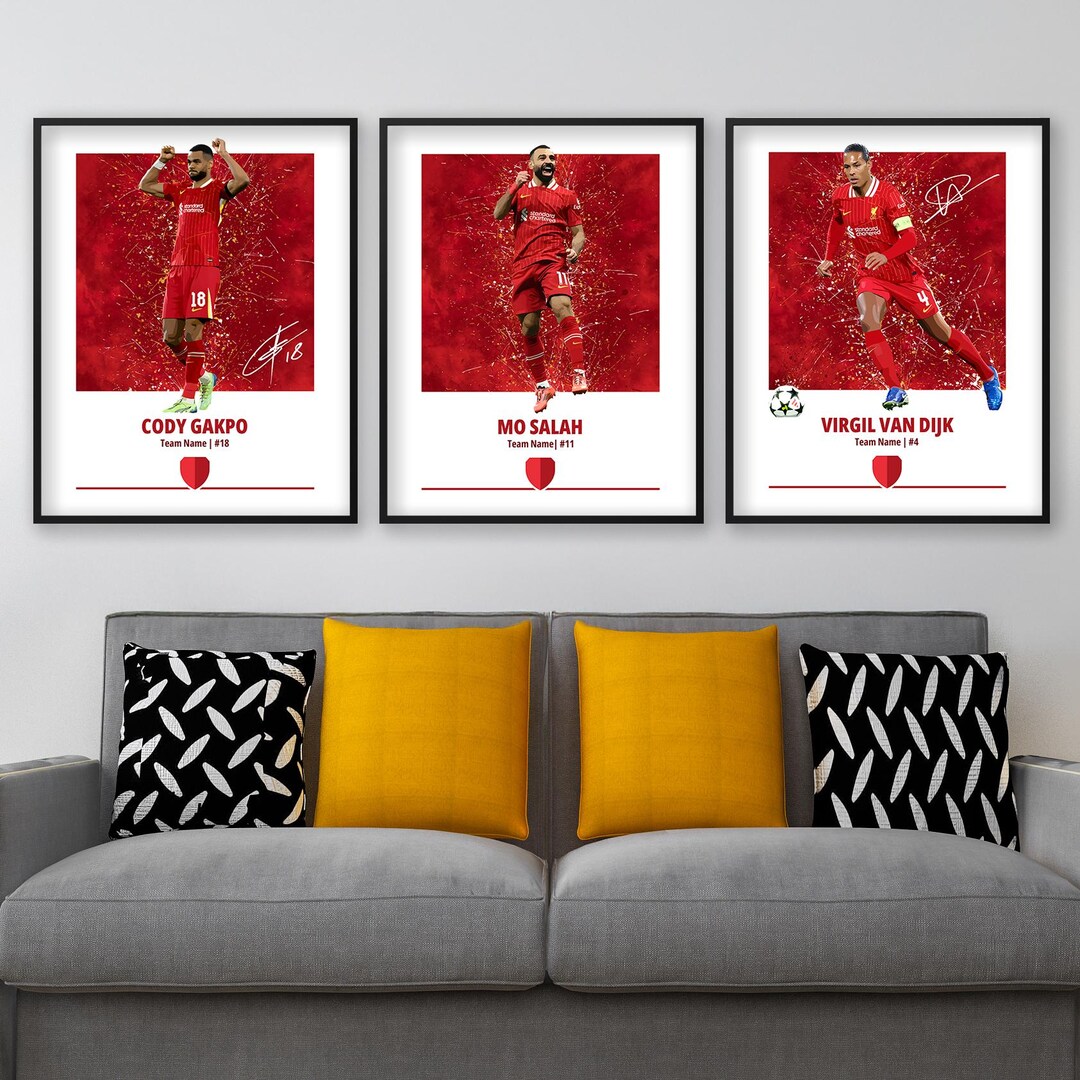 Custom Sports Poster: Personalized Team Player Art Print - Etsy