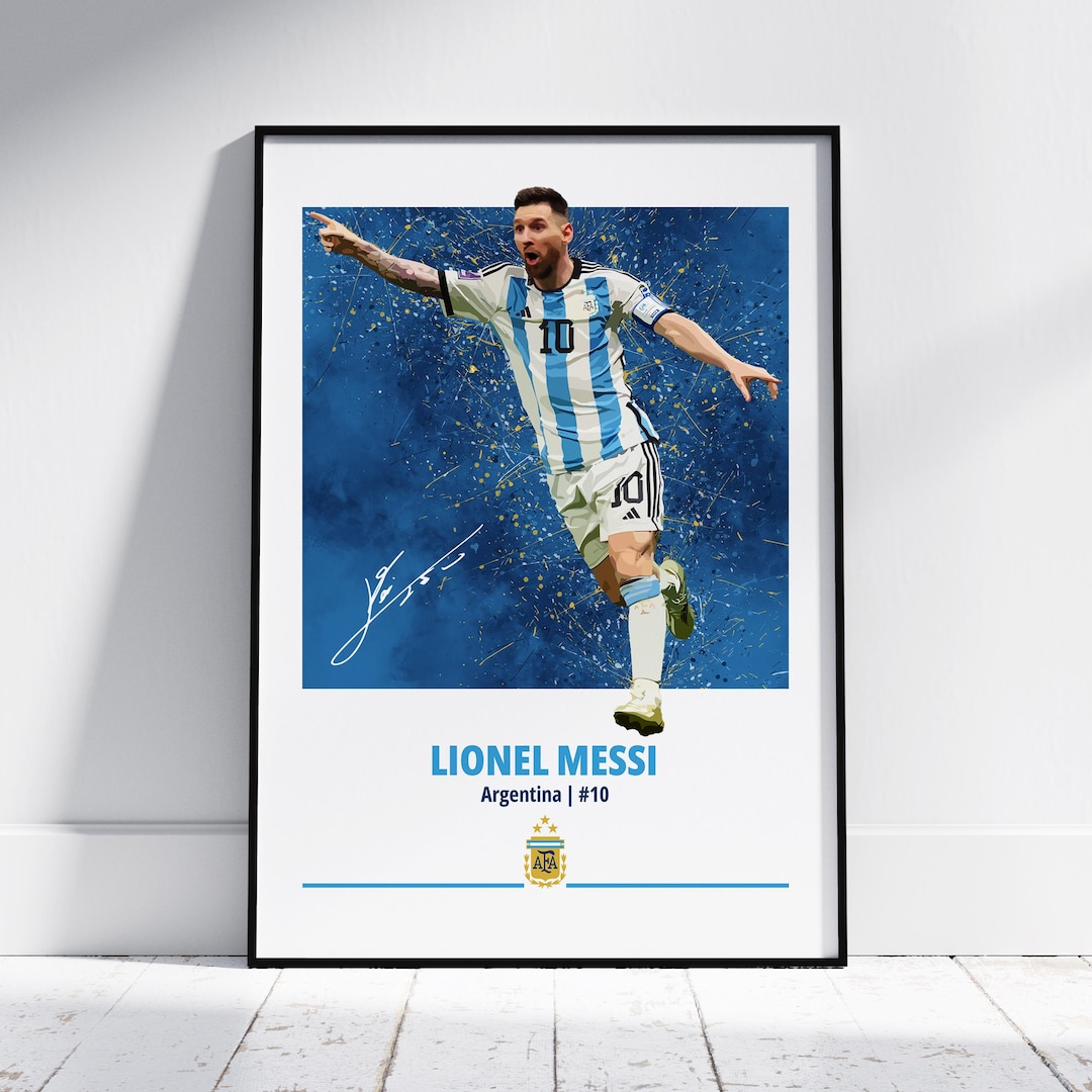 Lionel Messi Poster: Messi 10 Print, Football Poster - Etsy