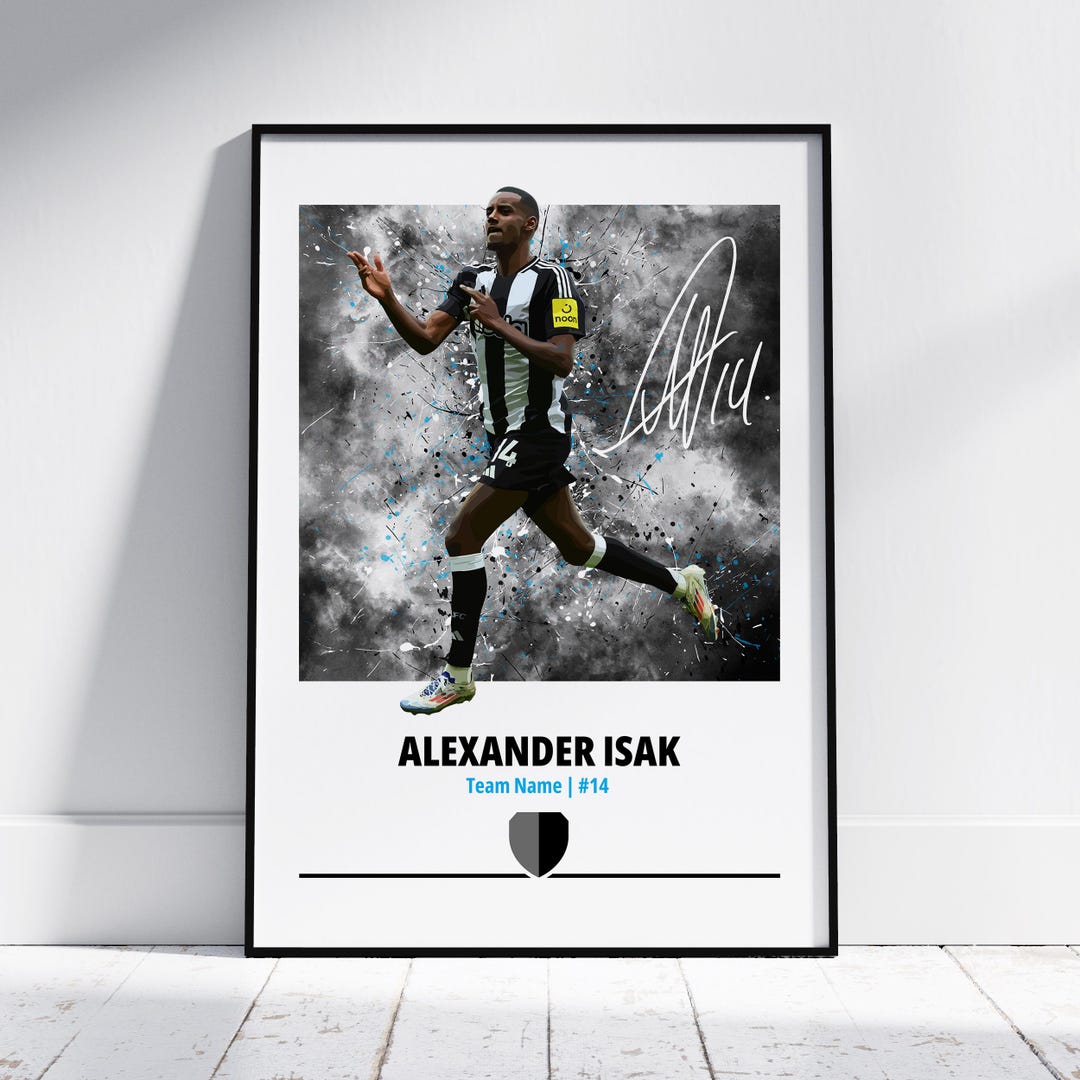 Alexander Isak Poster | Newcastle United | NUFC | Newcastle Gifts - Etsy