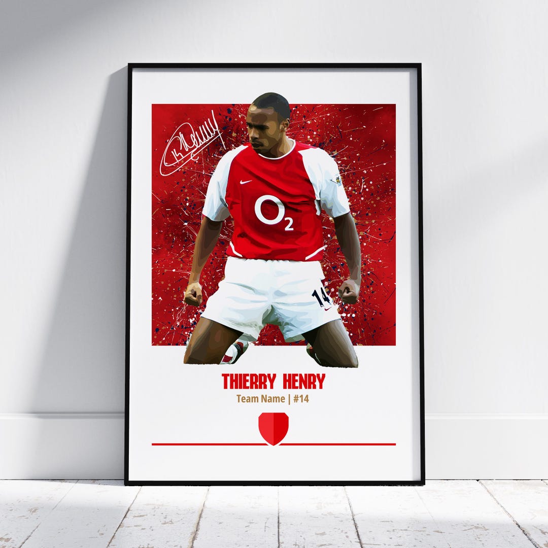 Thierry Henry Poster: Football Posters, Football Prints - Etsy