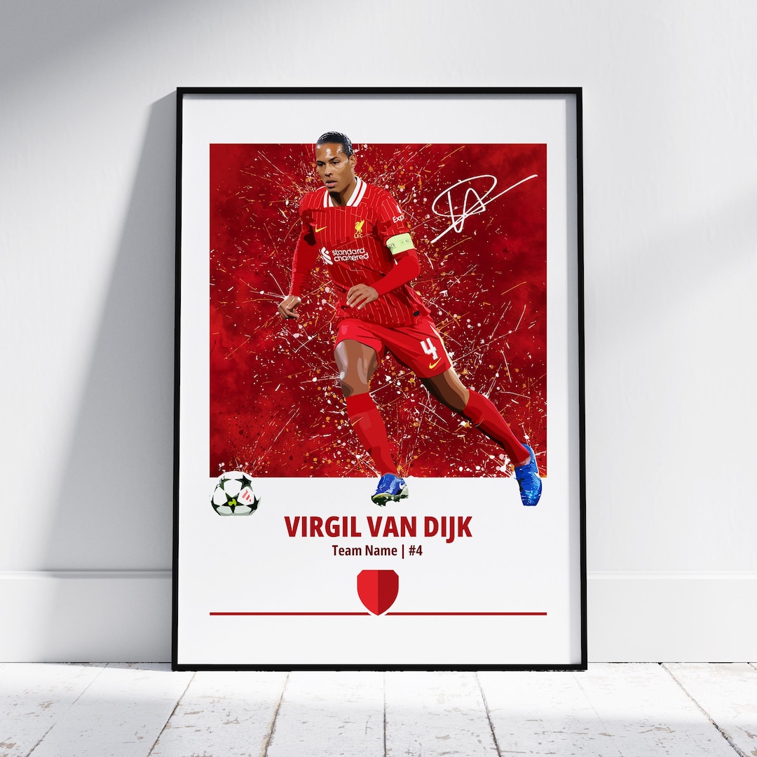 Virgil Van Dijk Poster: Football Posters, Football Prints - Etsy