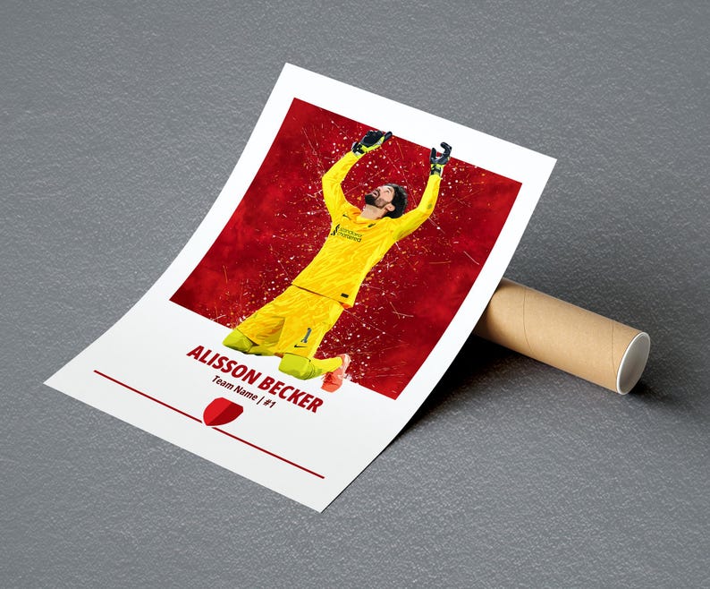 Alisson Becker Poster: Football Posters, Football Prints - Etsy UK