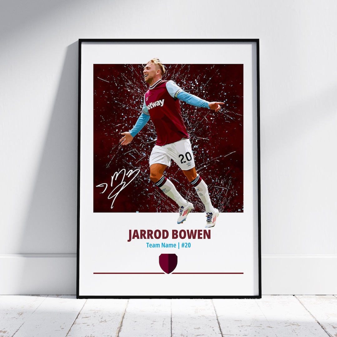 Jarrod Bowen Poster: Football Posters, Football Prints - Etsy