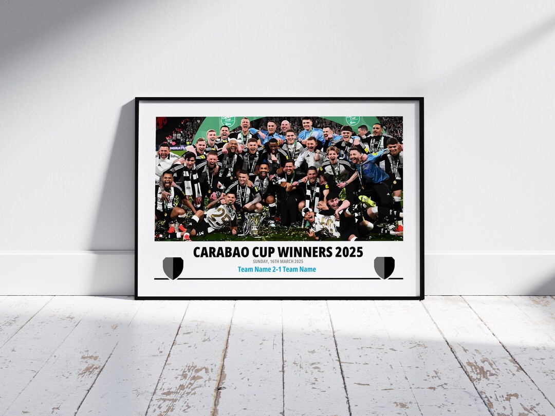 Carabao Cup Winners Poster 2025: Football Posters, Football Prints - Etsy