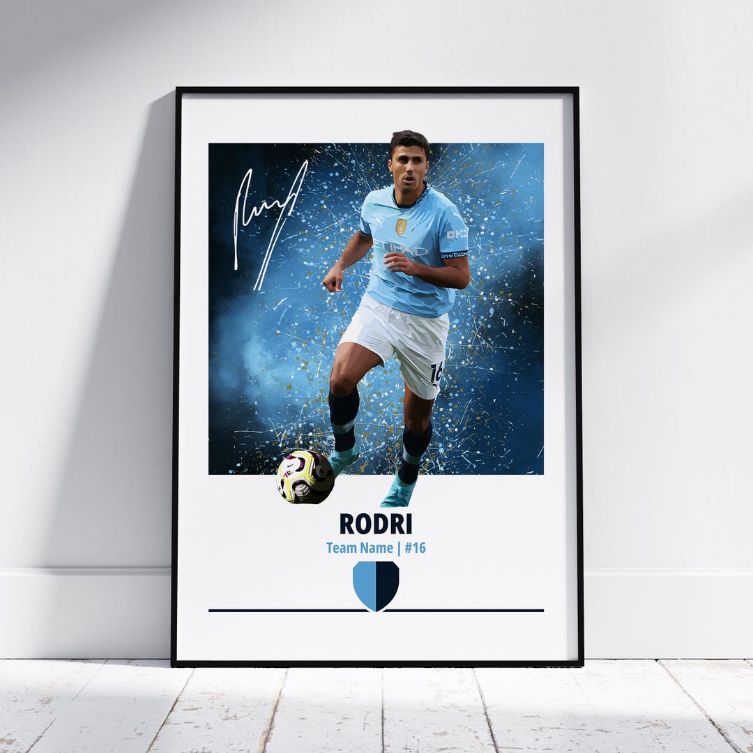 Rodri Poster: Football Posters, Football Prints - Etsy