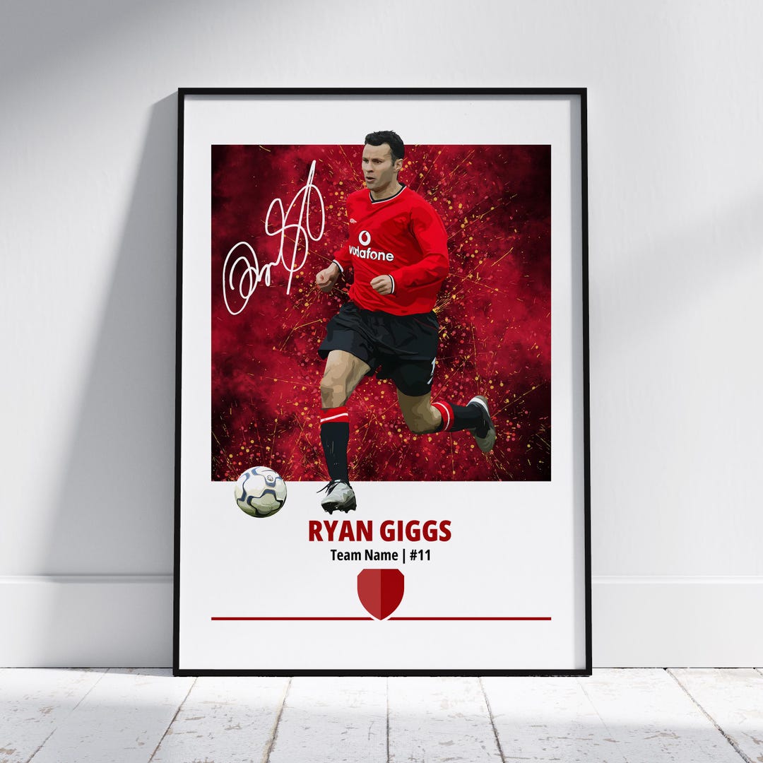 Ryan Giggs Poster: Football Legends Posters, Football Prints - Etsy