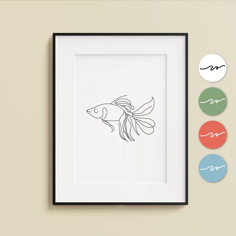 Betta Fish Art - Etsy
