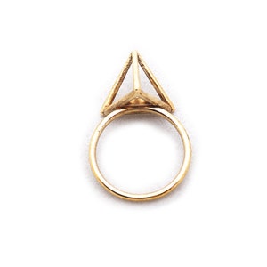 Tetrahedron Ring Triangle Ring Sacred Geometry 3D - Etsy