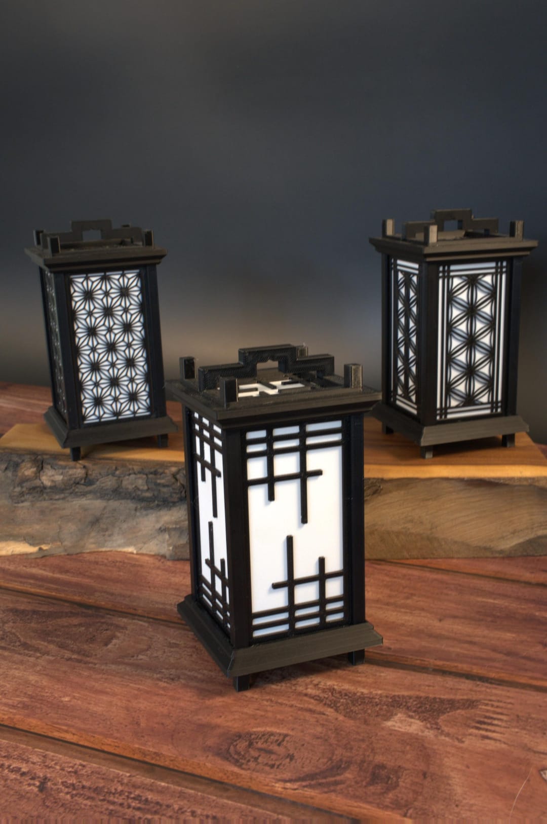 Shoji Tea Light Lamp – Large – 3D Printed Japanese-style LED Lantern ...