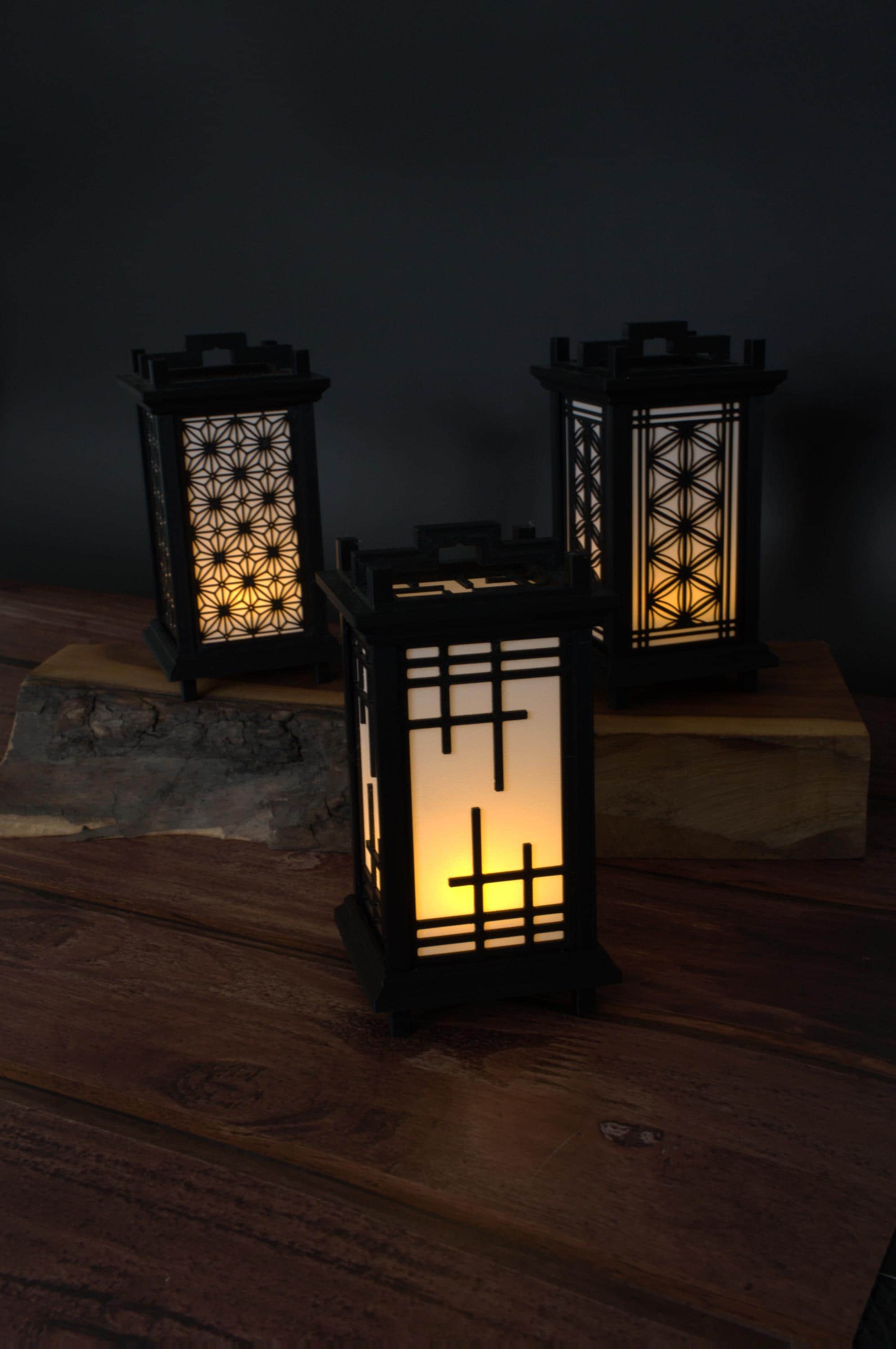 Shoji Tea Light Lamp – 3D Printed Japanese-style LED Lantern | Desk ...