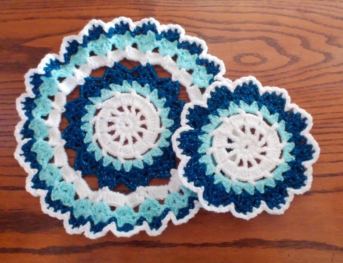 Handmade Crocheted Doilies, Made With Polyester Yarn, Washable - Etsy