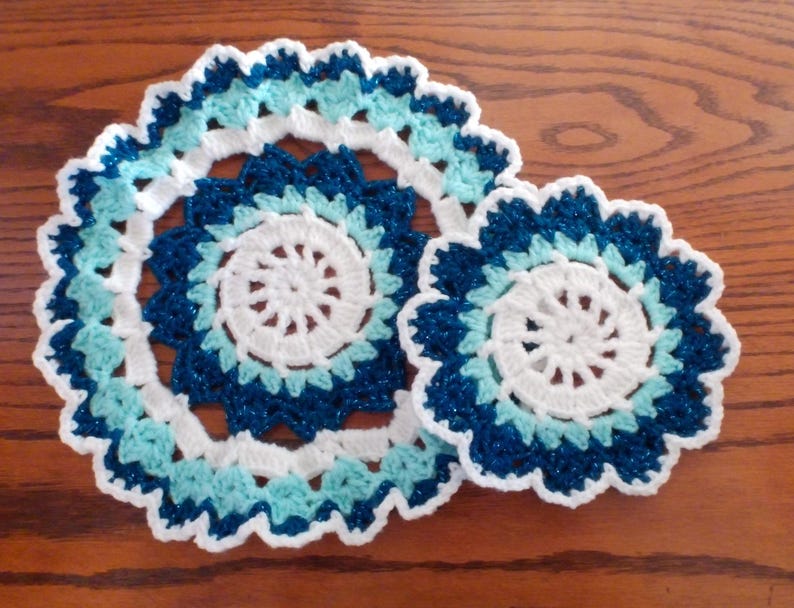 Handmade Crocheted Doilies, Made With Polyester Yarn, Washable - Etsy