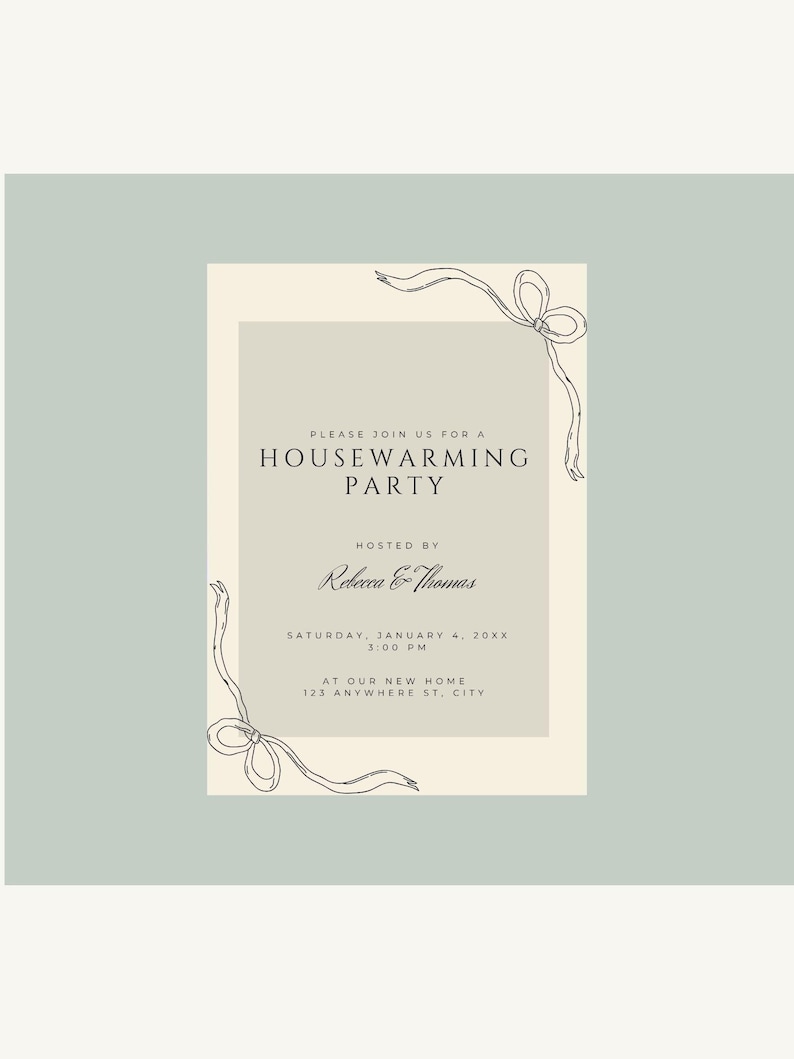 Housewarming Invitation Template Editable Canva Invitation New Home ...