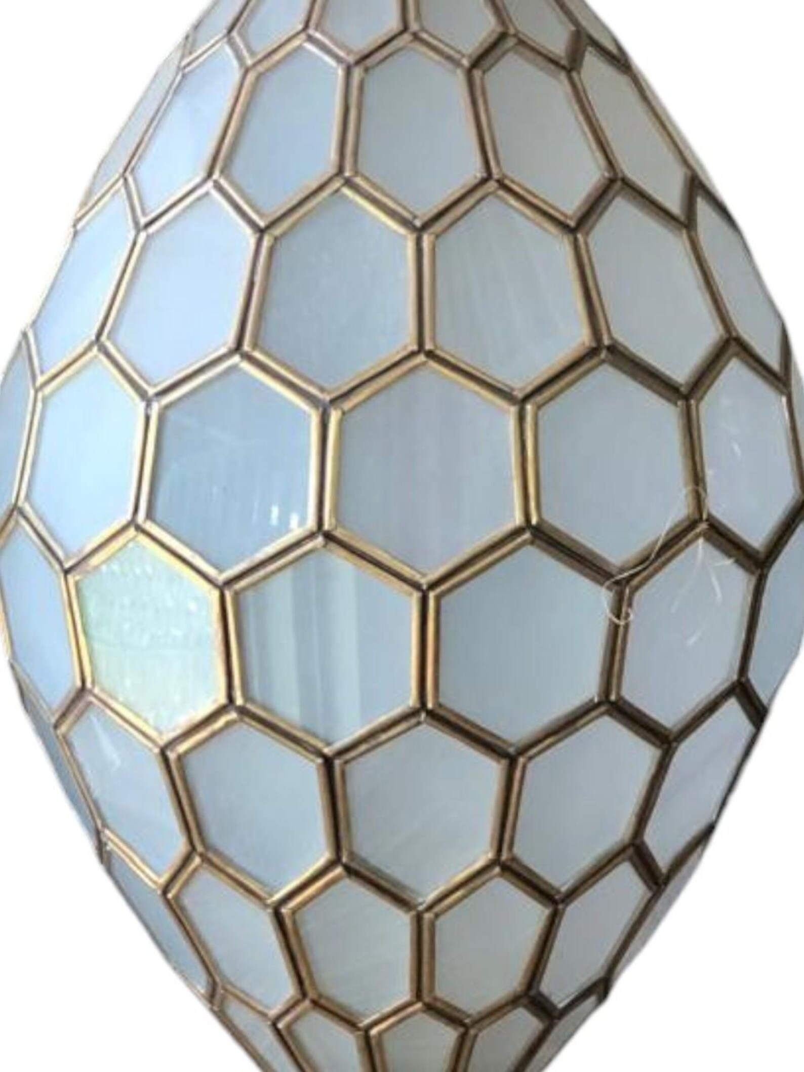 Handcrafted Moroccan Milky Lamp – Brass Light Fixture, Milk Glass ...
