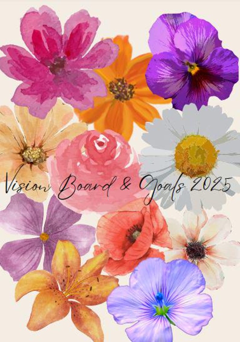 Vision Board & Goals 2025 - Etsy