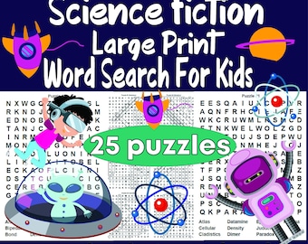 Science Word Search, Printable, Instant Download, PDF - Etsy Canada