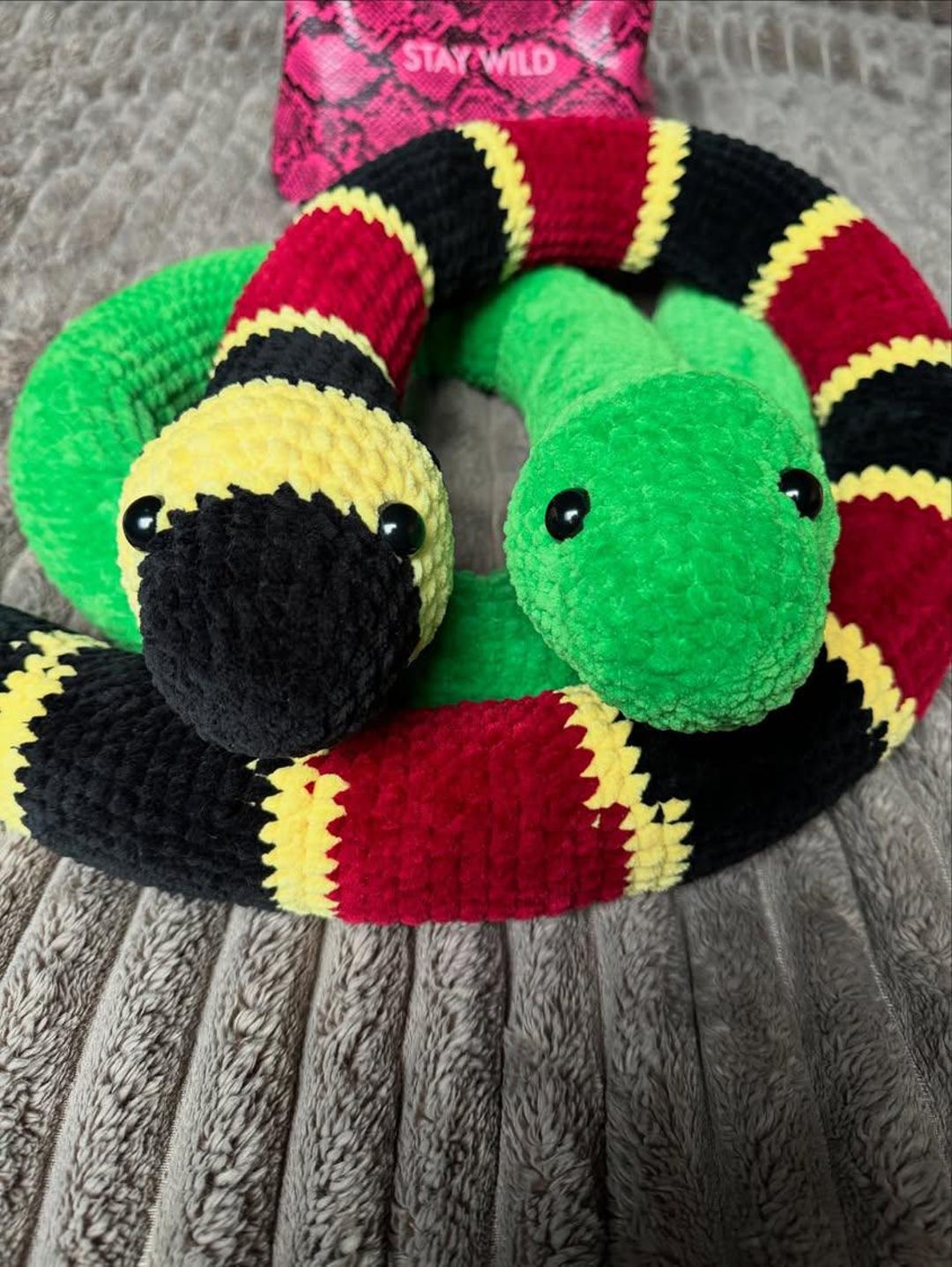 Crochet Snake Pattern PDF Beginner-friendly Amigurumi Plush Toy ...