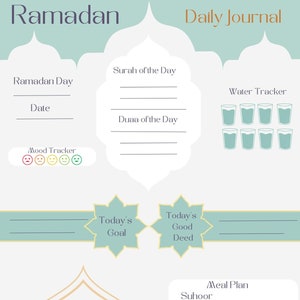 Ramadan Daily Journal | Digital Download - Etsy