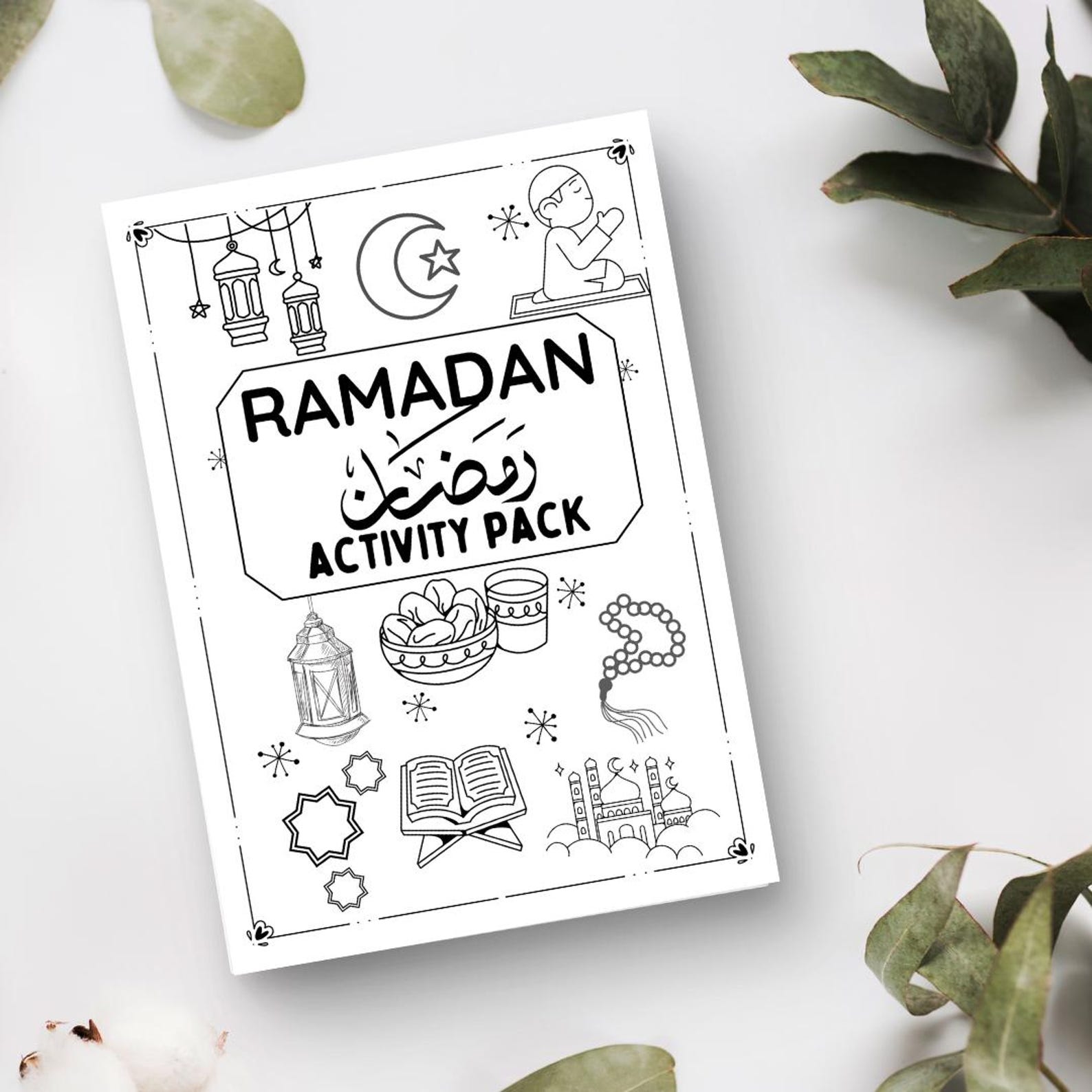 Ramadan Printable Activity Sheets for Kids – 30 Pages of Fun & Learning ...