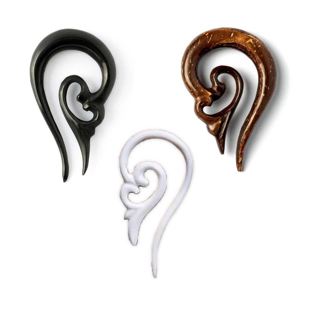 Tribal Ear Gauges, Taper Gauge Earrings for Stretched Ears 2mm (12g ...
