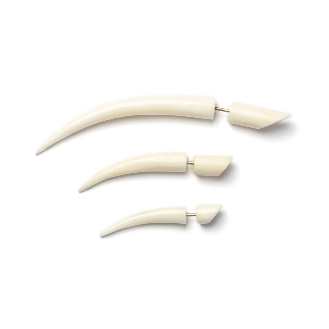 Camden White Fake Gauge Earrings Faux Gauge, Fake Plugs, Fake Gauge ...